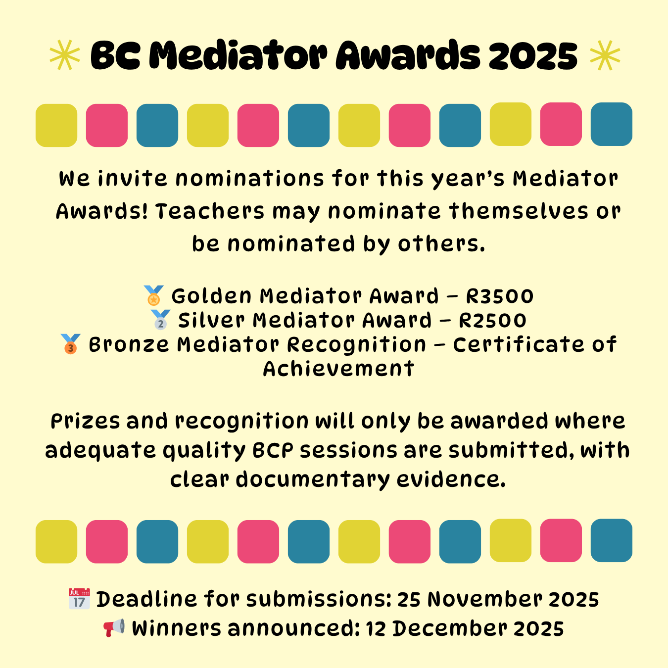 BC Mediator Awards - 2025 | Basic Concepts Unlimited